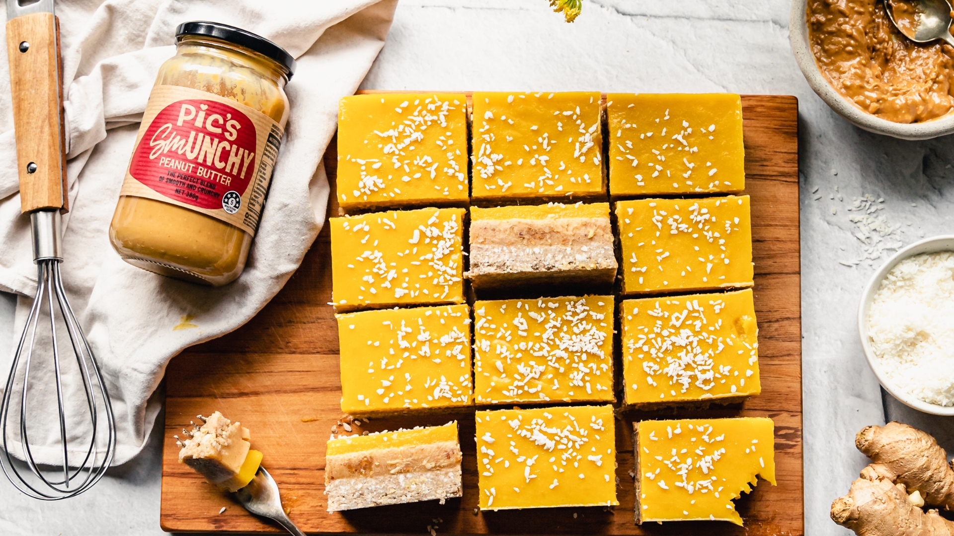 Smunchy Mango Ginger Slice | Pic's Peanut Butter